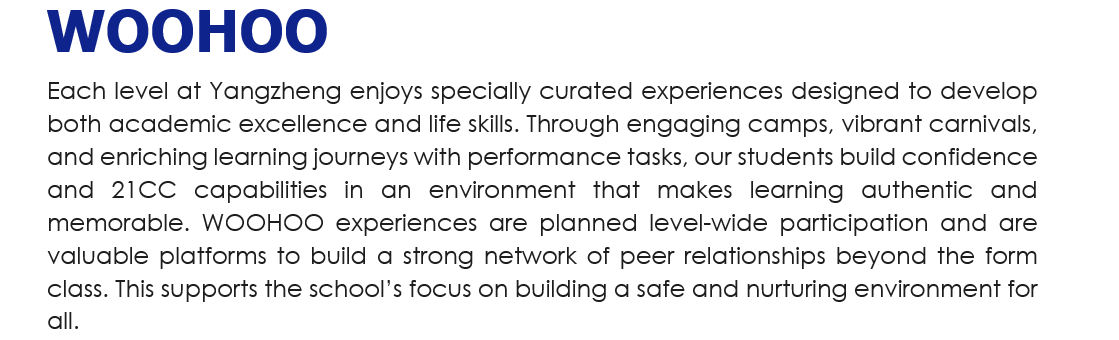 The 3Ws: Our Signature Learning Experience